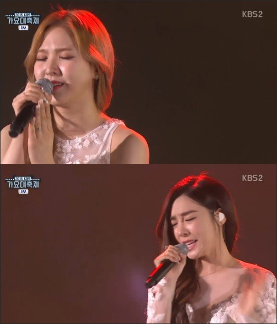 'KBS 가요대축제' SM공주 티파니-웬디, 섹시하고 감미롭다