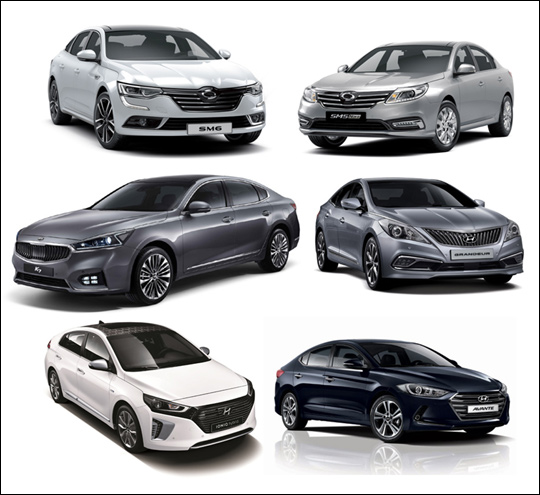 "가족끼리 왜이래?" SM6·K7·아이오닉에 당한 모델들