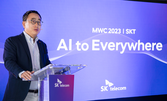[MWC 2023] 유영상 SKT 대표 “에이닷 경쟁력 낮다? 미래 디바이스에 강해”