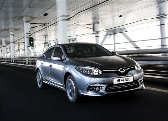 르노삼성, 주행거리 213km 신형 SM3 Z.E. 최초 공개