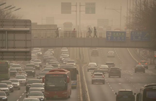 중국 베이징에 최악의 황사 뒤덮여… 23일 서해안에 영향