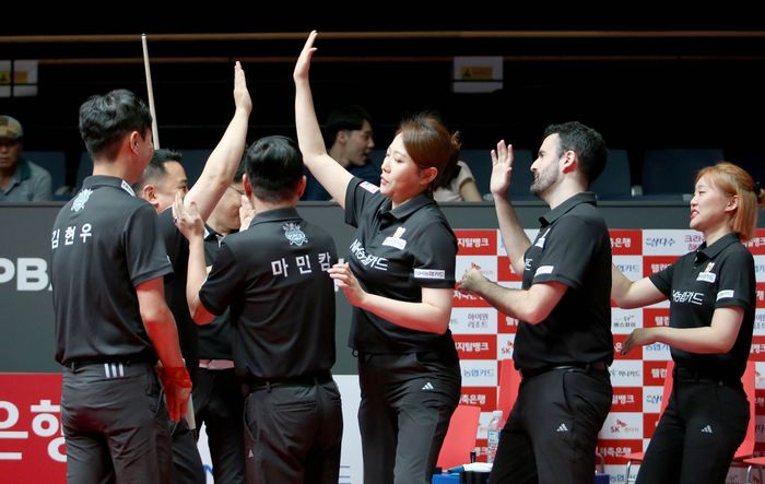 NH농협카드, 2R 우승팀 에스와이 꺾고 3라운드 첫 승